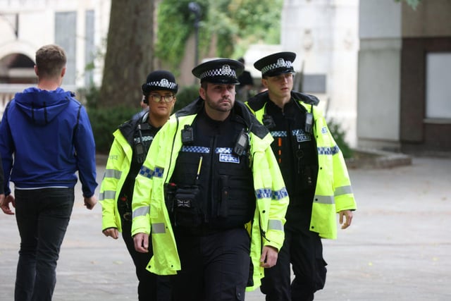 Portsmouth Murder Probe Police Swarm Guildhall Square Area After